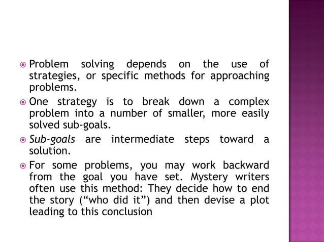 Problem solving and critical thinking 1 | PPT