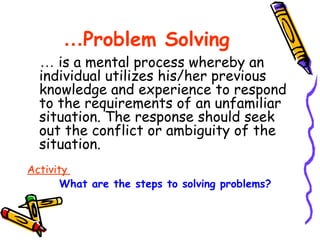 Problem solving and_critical_thinking_eltecs | PPT