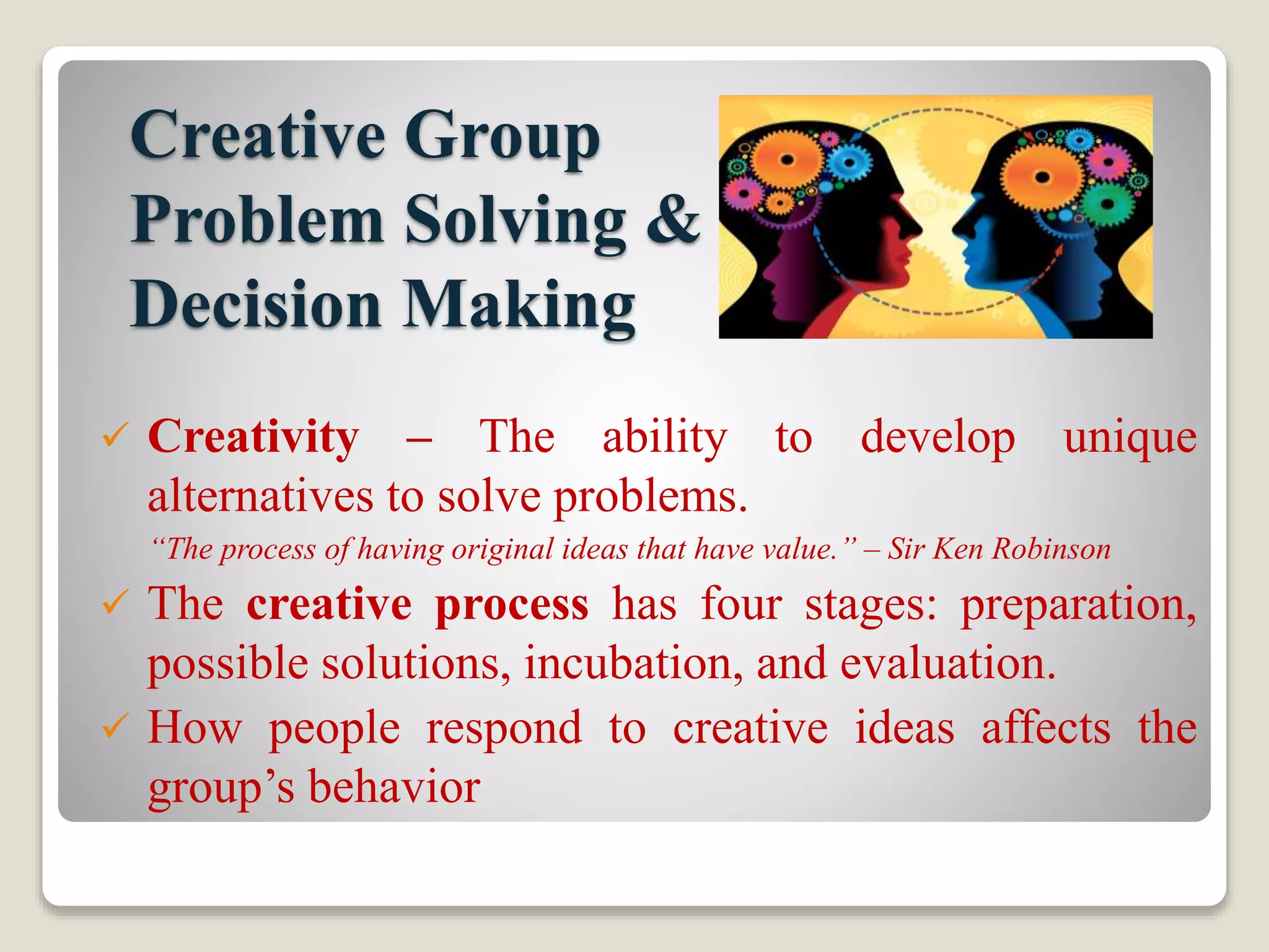 Problem solving and decision making | PPTX