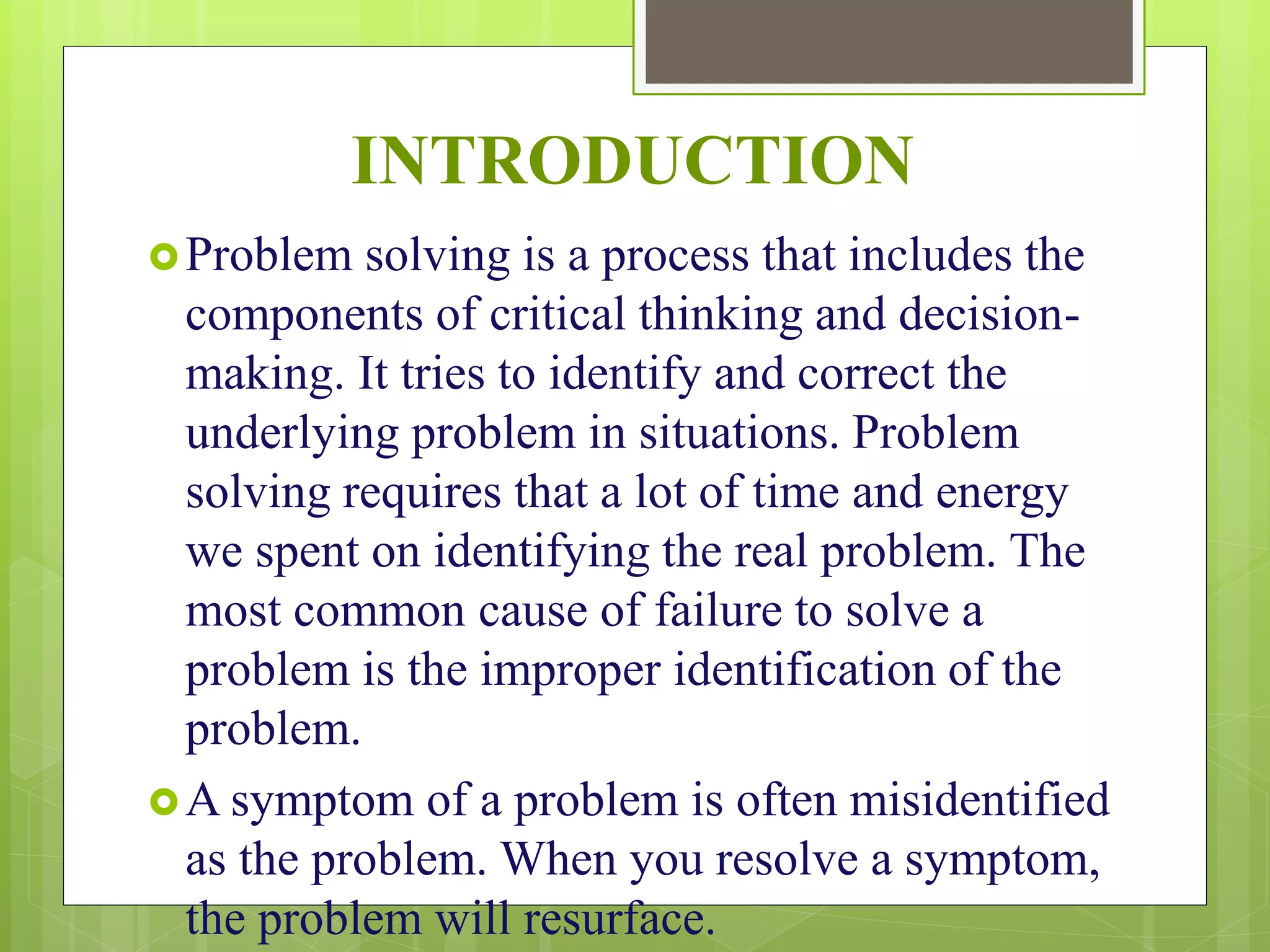 Problem solving and PBL | PPTX