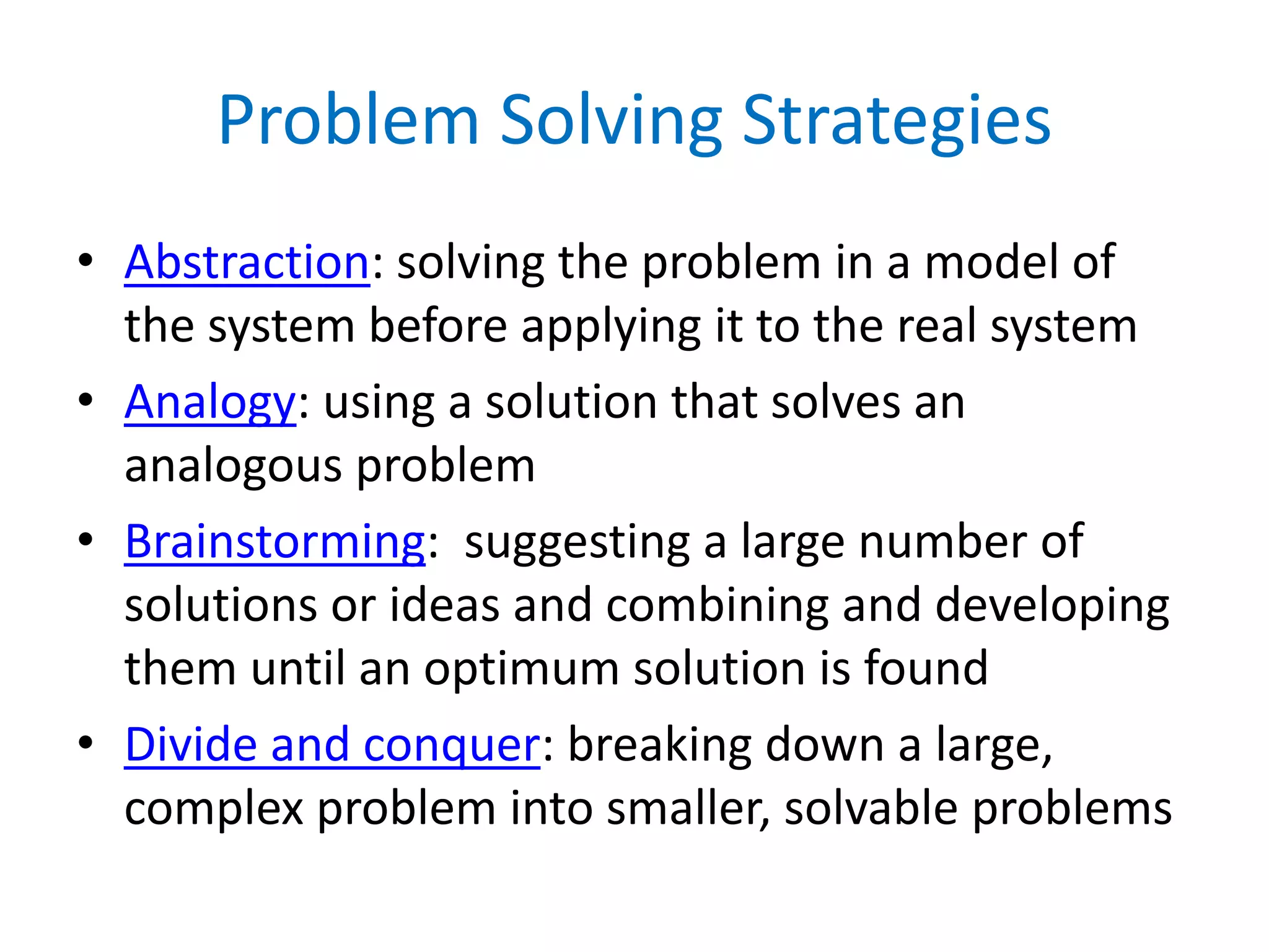 Problem Solving Basics | PPTX | Games and Puzzles | Hobbies & Interests