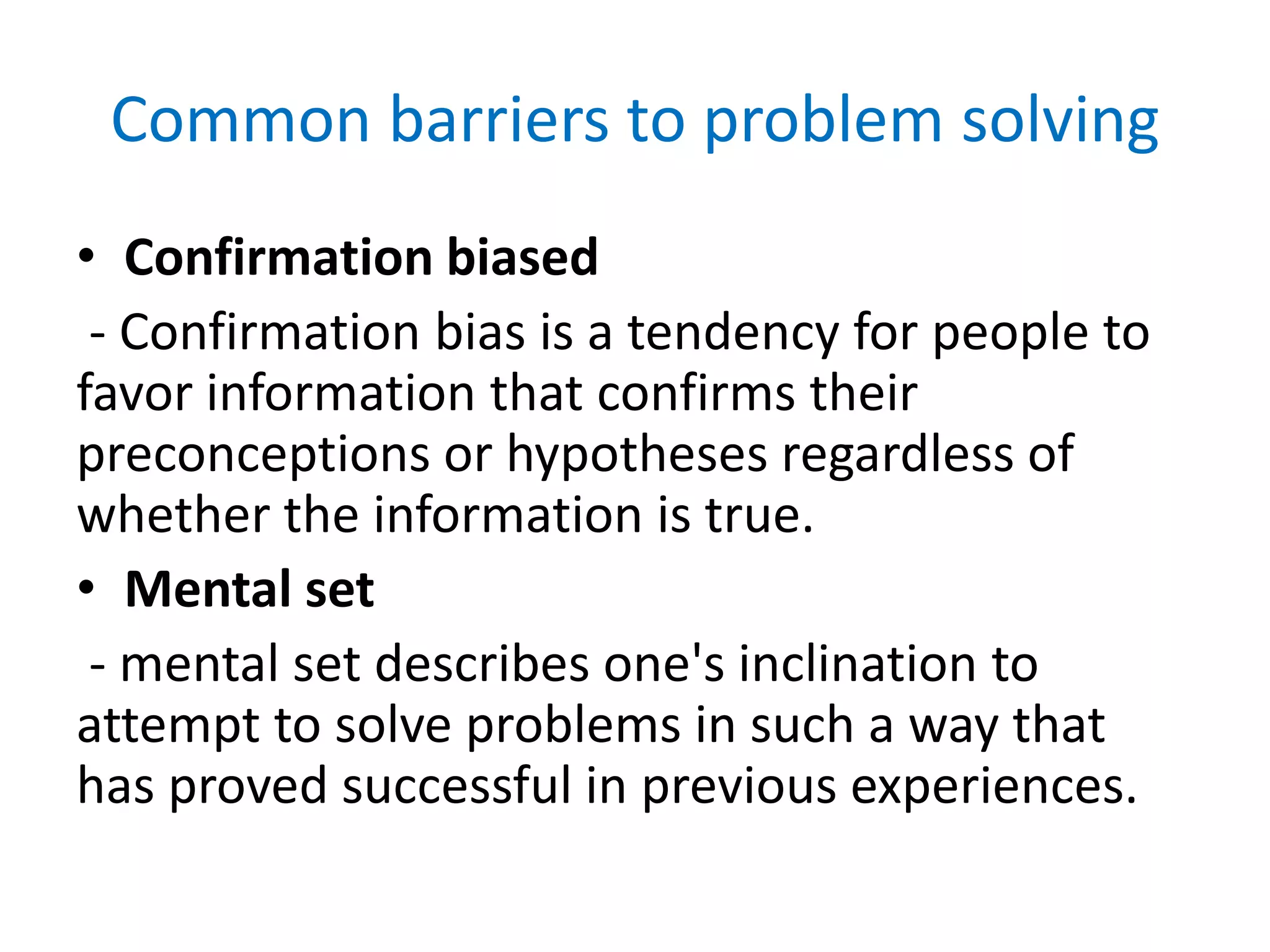 Problem Solving Basics | PPTX