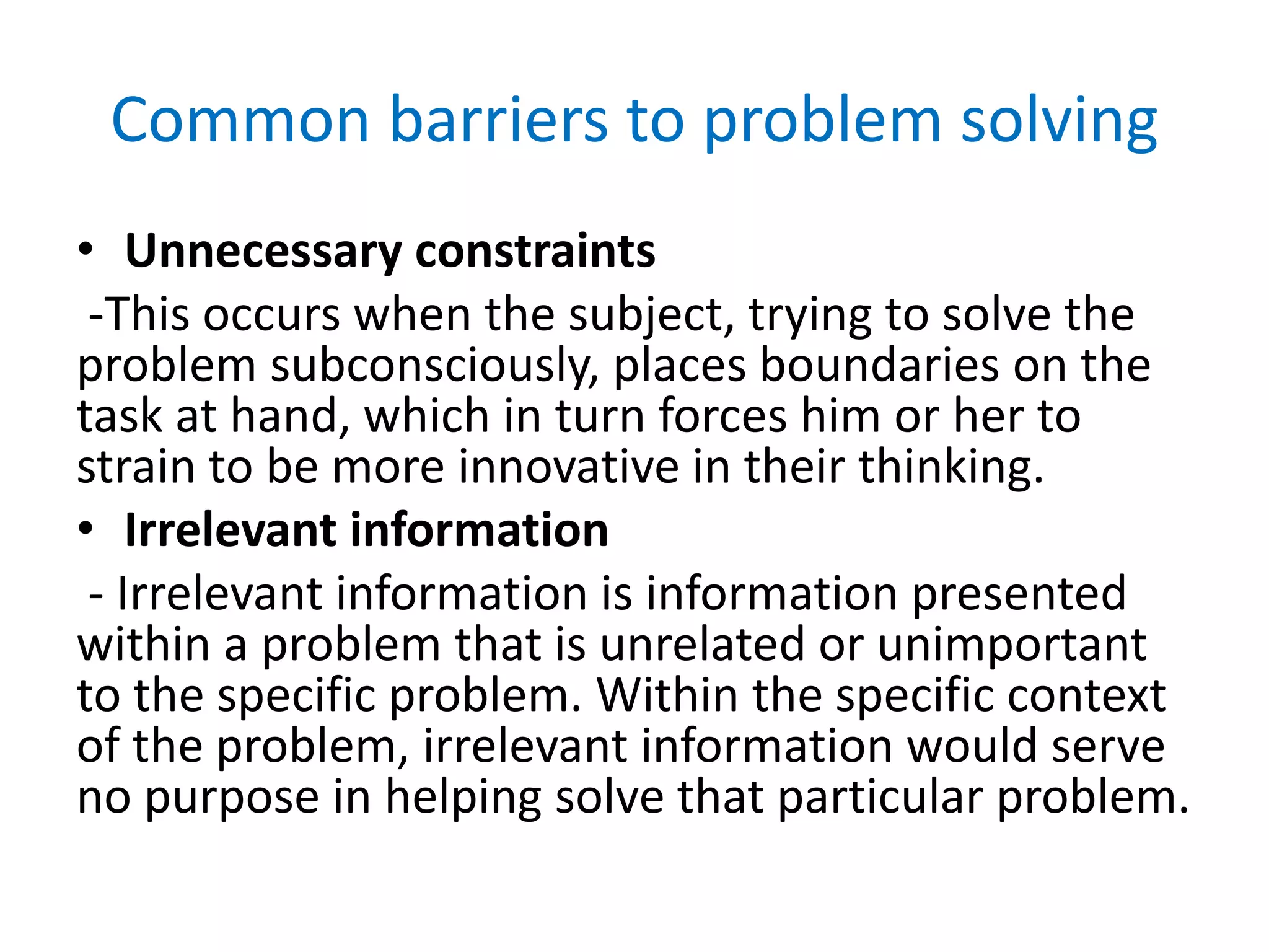 Problem Solving Basics | PPTX | Games and Puzzles | Hobbies & Interests