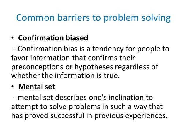 Problem Solving Basics