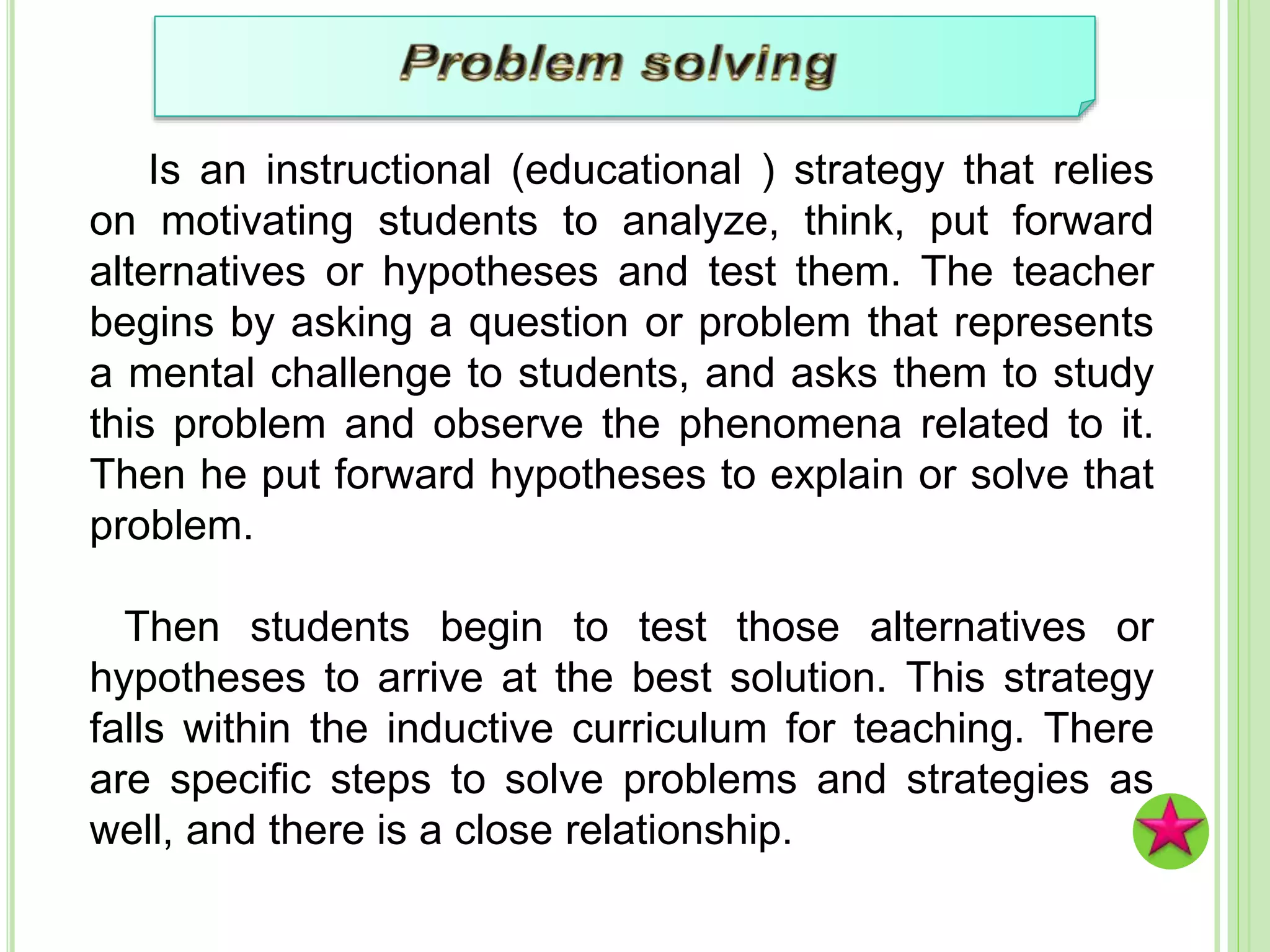 Problem solving technique , strategies | PPSX
