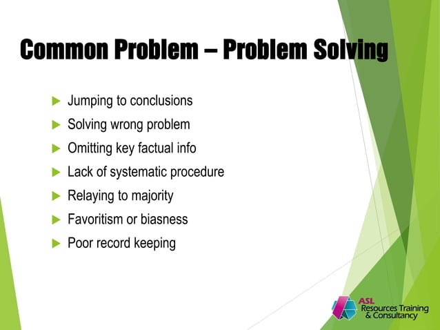 Problem Solving & Conflict Handling | PDF