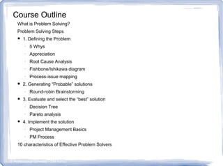 Problem solving course | ODP