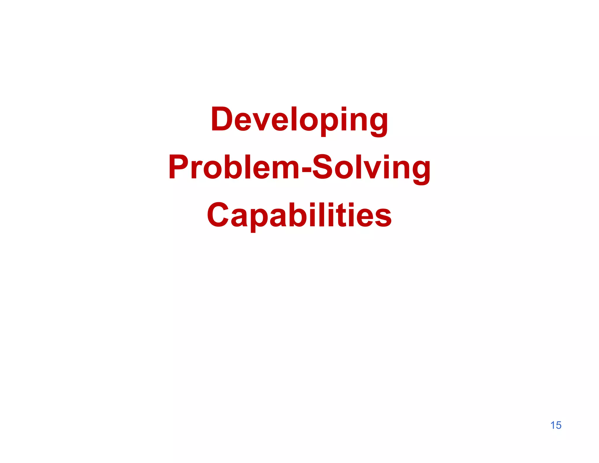 Problem Solving & Critical Thinking | PDF