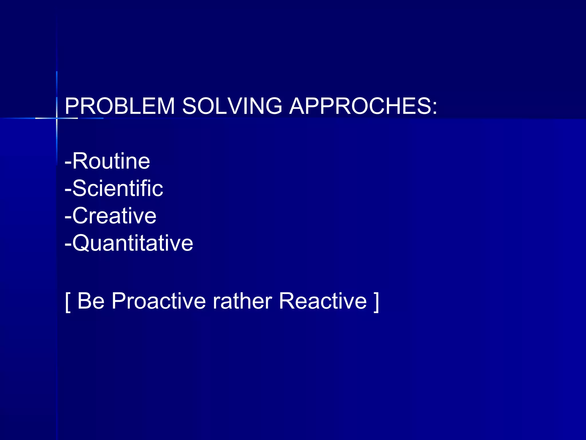 Problem solving & decision making | PPT