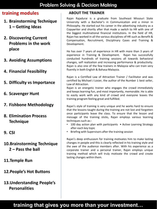 Problem solving & decision making | PDF