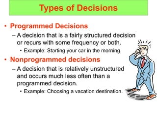 Problem solving &Decision Making | PPT