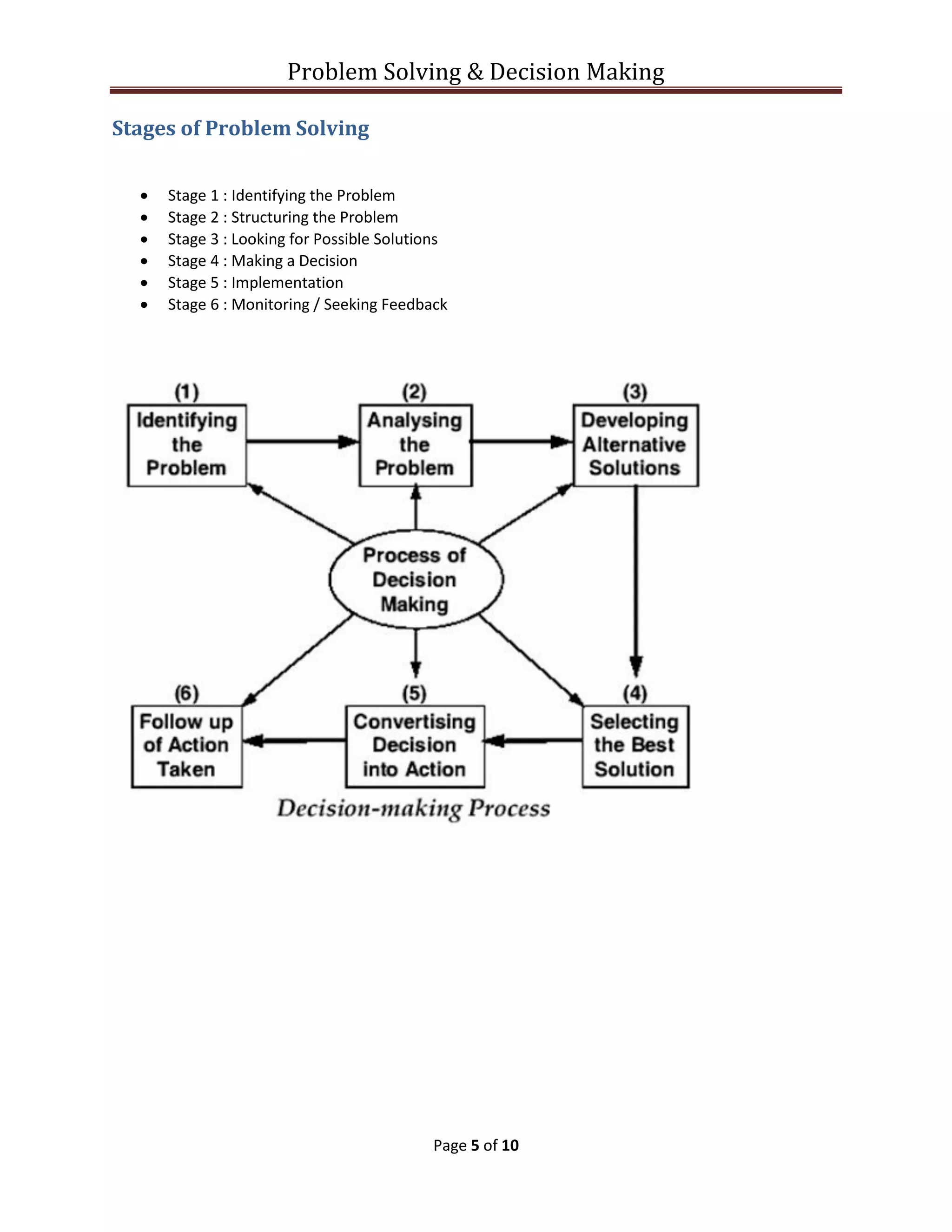 Problem solving & decision making | PDF