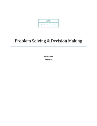 Problem solving & decision making | PDF | Travel