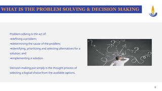 Problem Solving & Decision Making - I.pptx