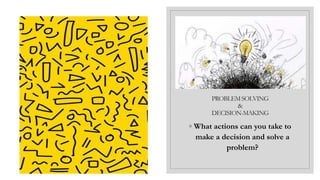 Problem Solving, Decision Making, & Conflict Resolution PowerPoint | PPTX