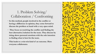 Problem Solving, Decision Making, & Conflict Resolution PowerPoint | PPTX