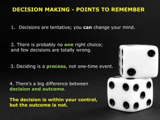 Problem solving & decision making | PPTX
