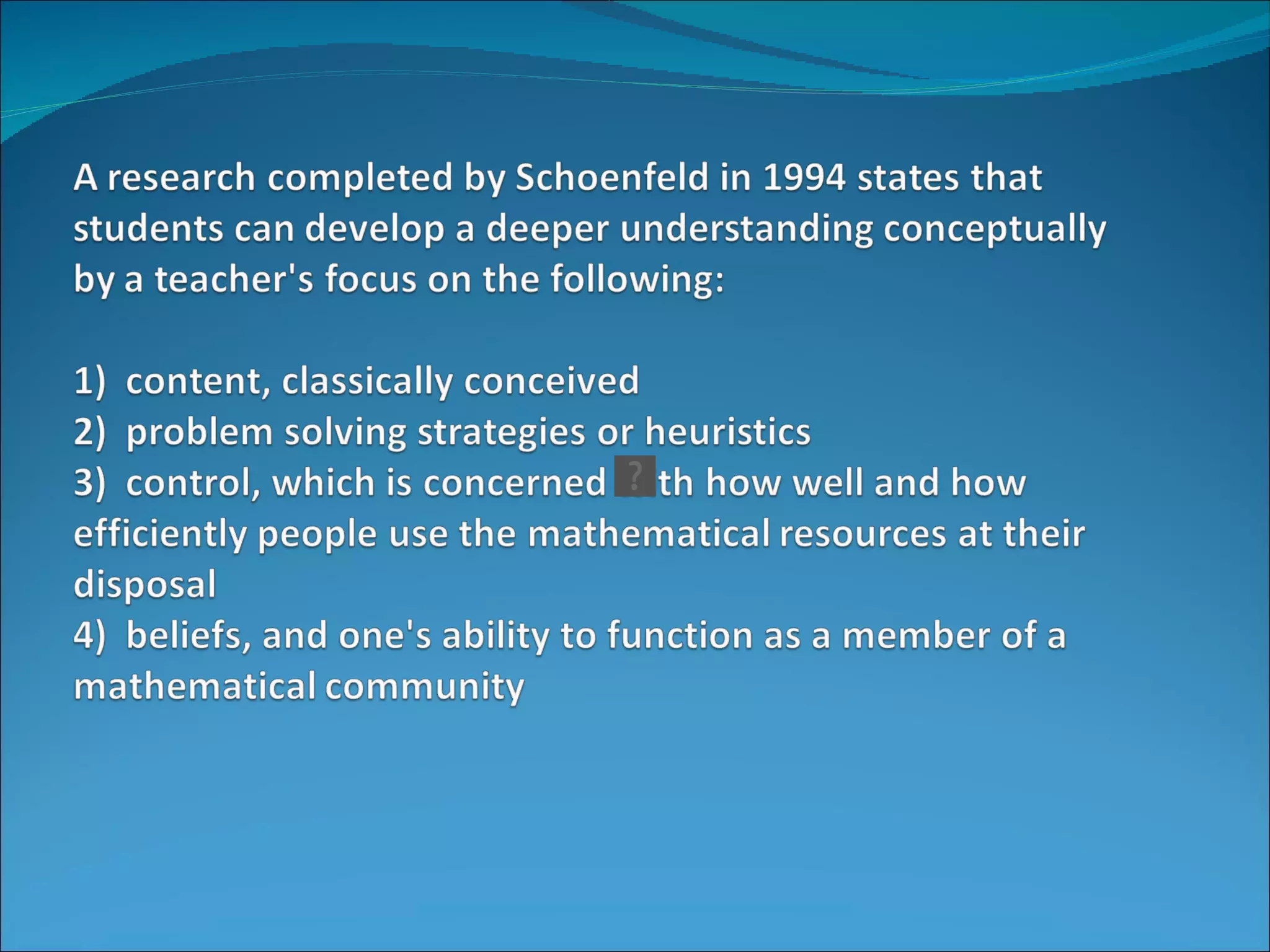 Problem Solving for Conceptual Understanding | PPT