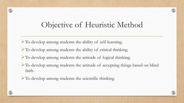 PPT Presentation for Problem Solving Heuristics.pptx | Education