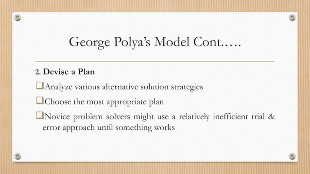 PPT Presentation for Problem Solving Heuristics.pptx | Education