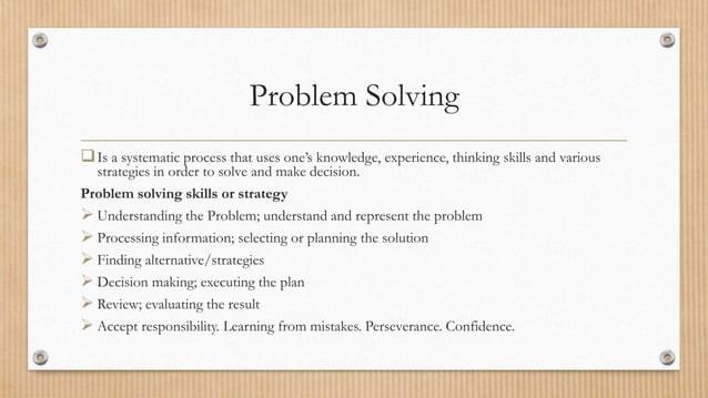 PPT Presentation for Problem Solving Heuristics.pptx | Education