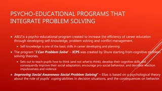 Problem Solving in Career Counselling (in Educational Settings) | PPT