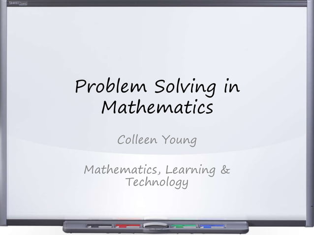 Problem solving in mathematics | PPT