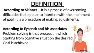 Problem Solving in Psychology. pptx | PPTX