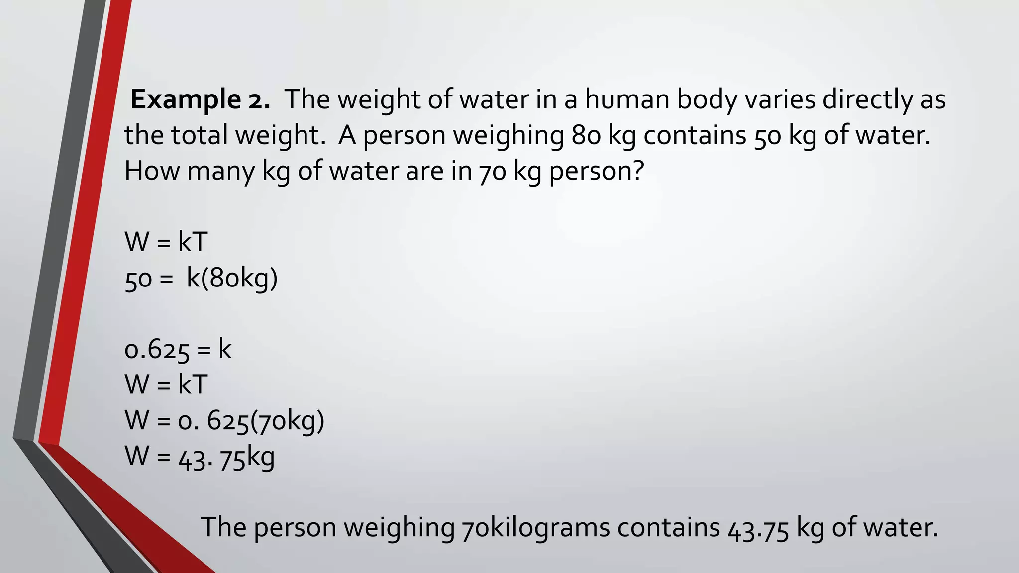Problem solving involving direct and inverse variation | PPTX