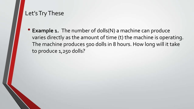 Problem Solving Involving Direct And Inverse Variation Pptx Physics Science
