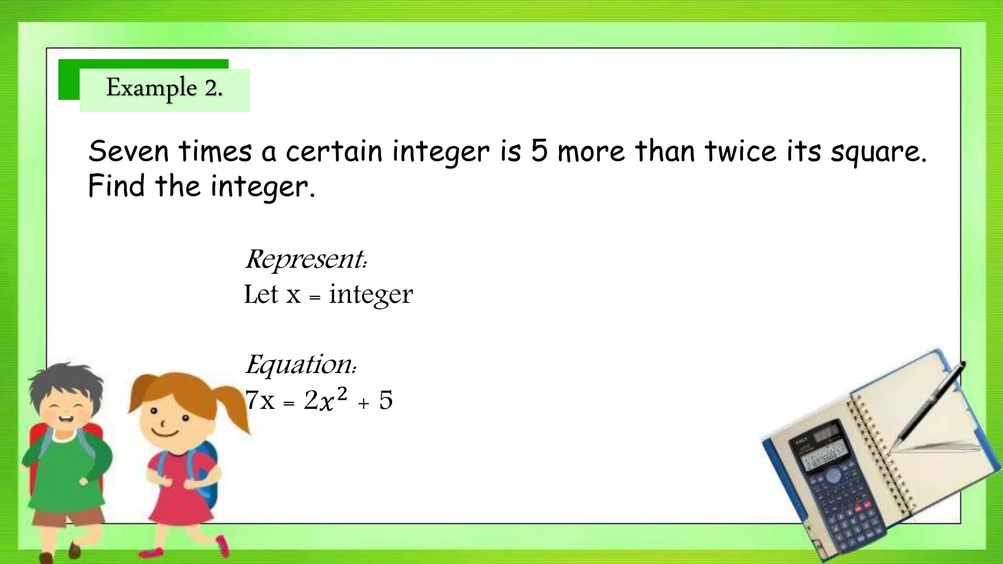 Problem Solving Involving Factoring | PPTX