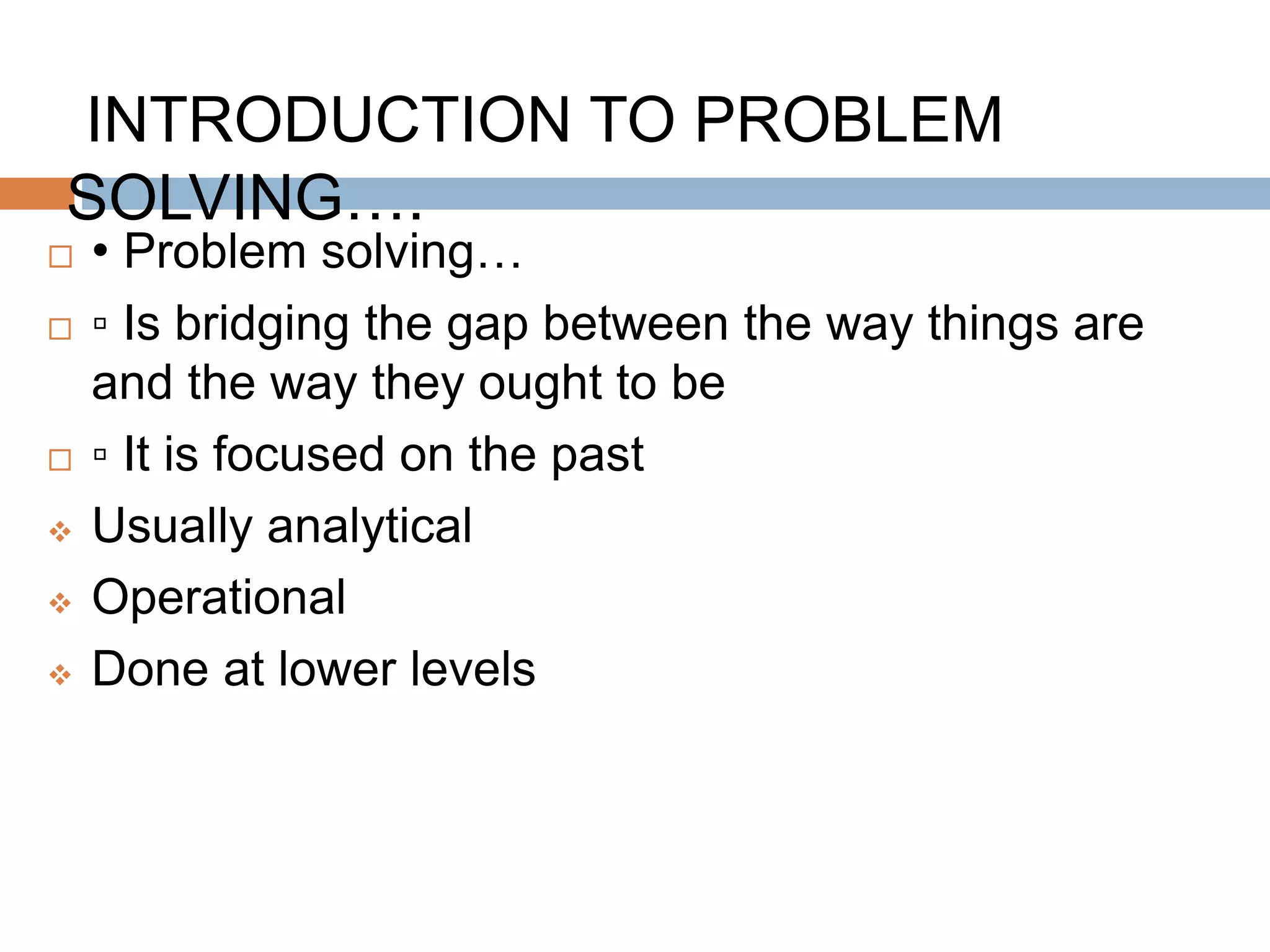 Problem solving in work place | PPTX