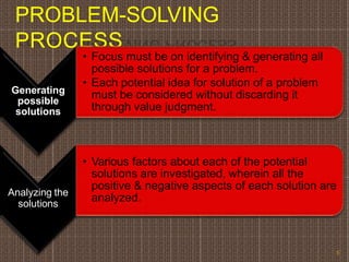 Problem solving in work place | PPTX
