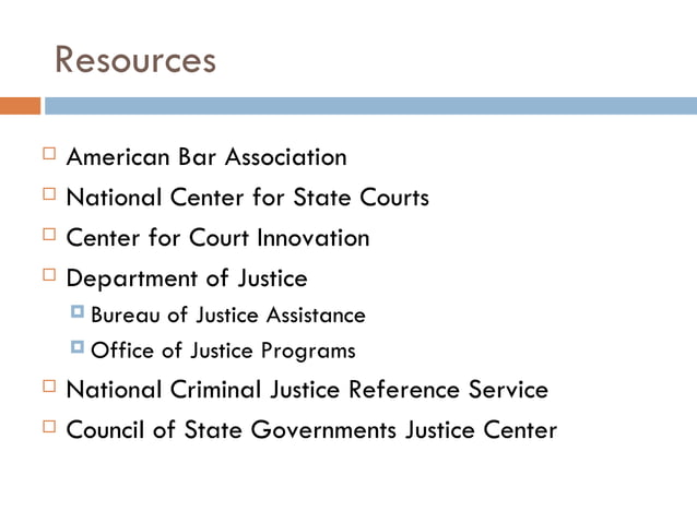 Problem Solving Courts | PPT
