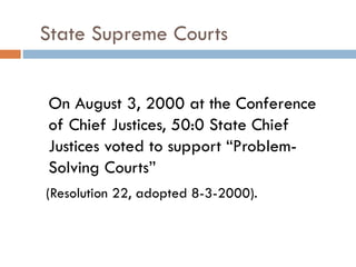 Problem Solving Courts | PPT