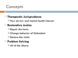 Problem Solving Courts | PPT