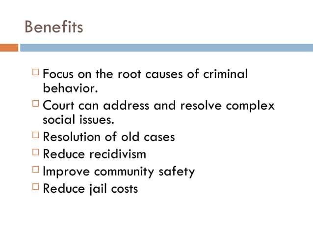 Problem Solving Courts | PPT