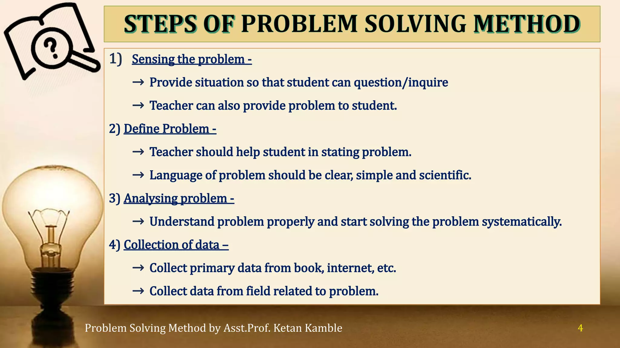Problem solving method | PPT