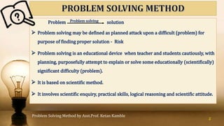 Problem solving method | PPT
