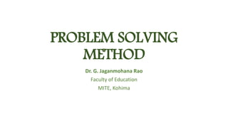 Problem Solving Method | PPT
