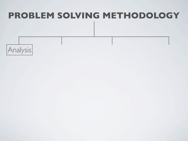 Problem solving methodology | PPT