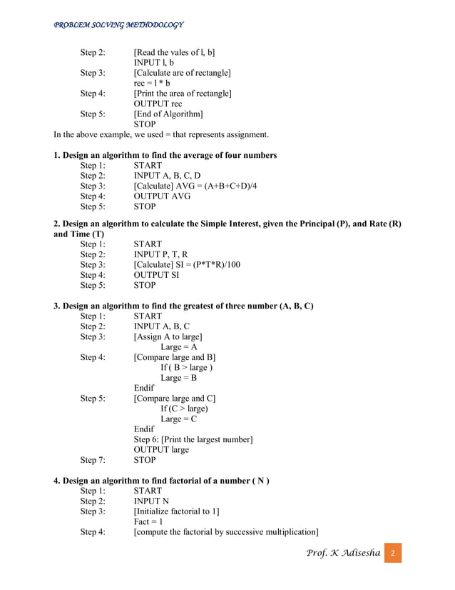 Problem solving methodology | PDF