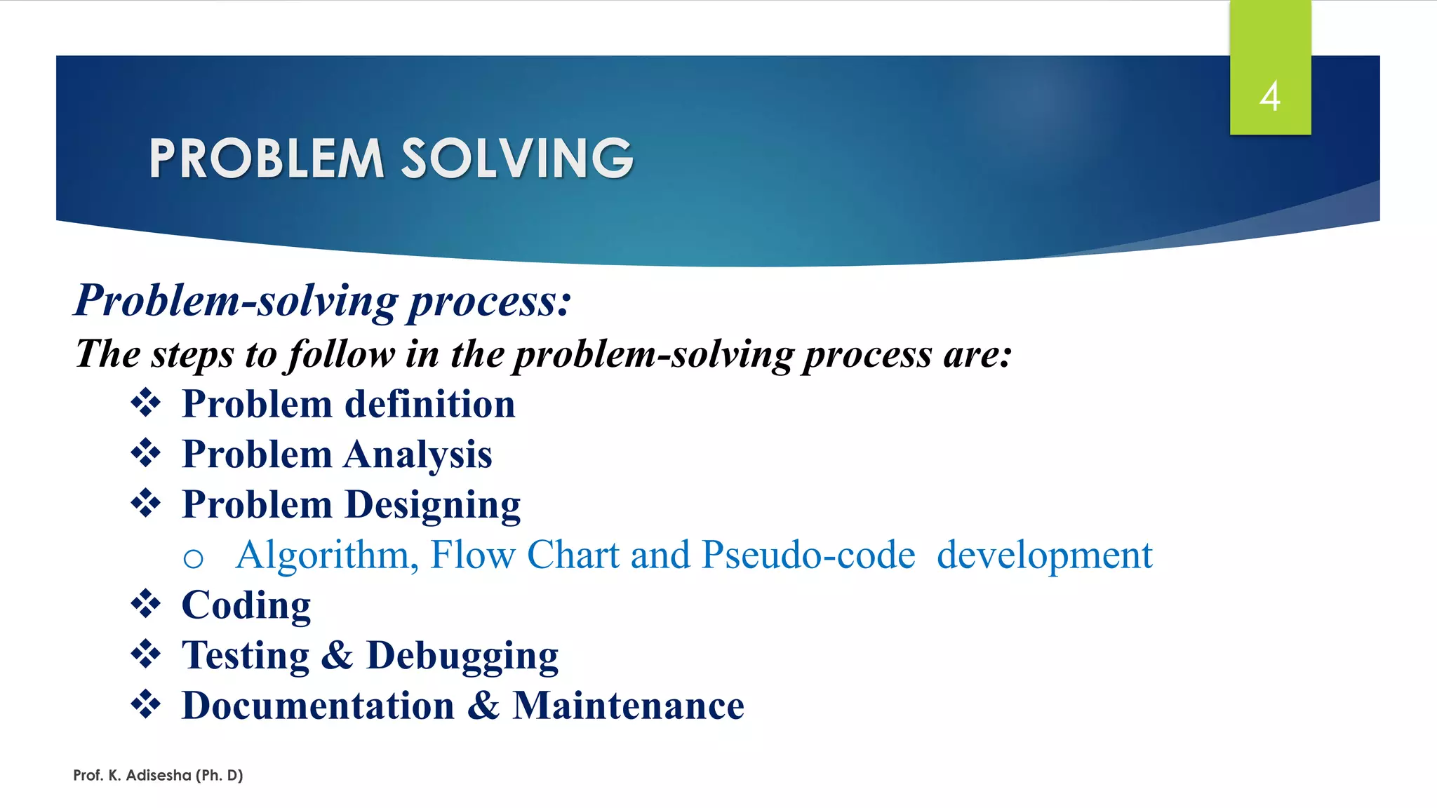 Problem solving methodology | PDF | Computer Software and Applications | Computing