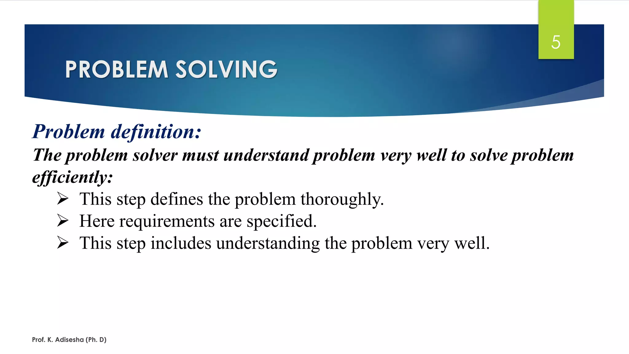 Problem solving methodology | PDF