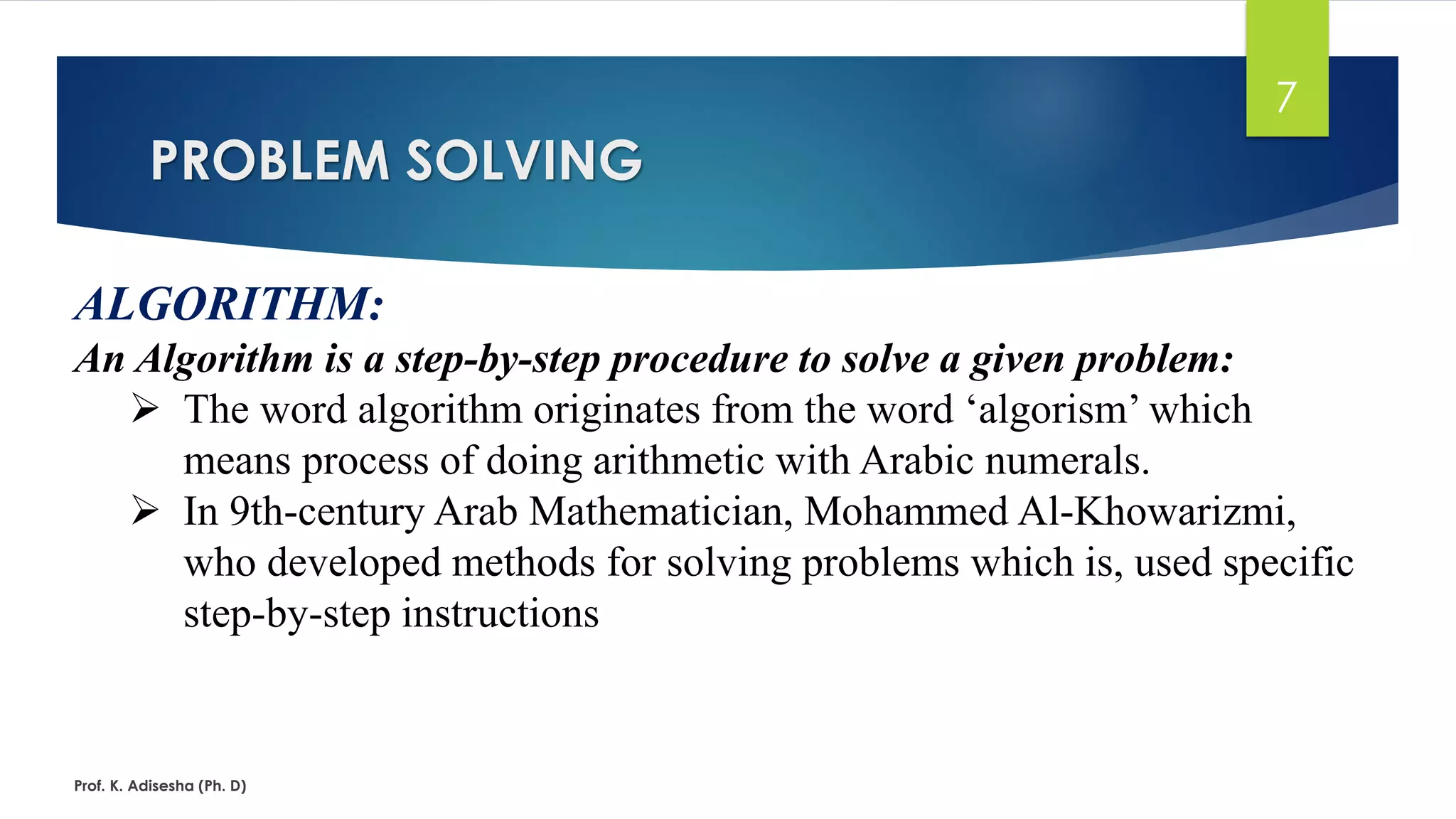 Problem Solving Methodology Pdf Computer Software And Applications Computing
