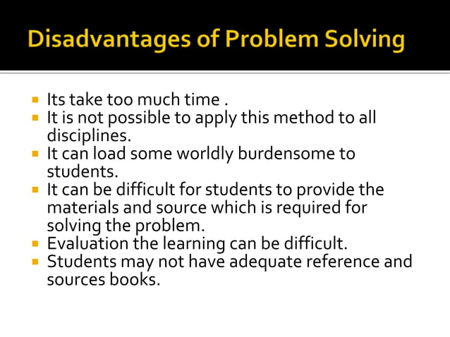 Problem solving methods | PPT