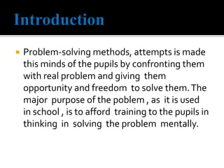 Problem solving methods | PPT