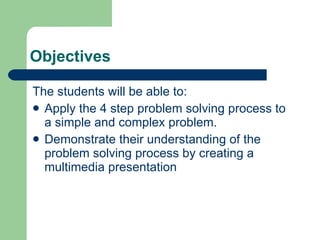 Problem solving power point | PPT