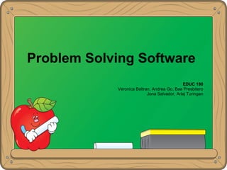 Problem solving presentation | PPT