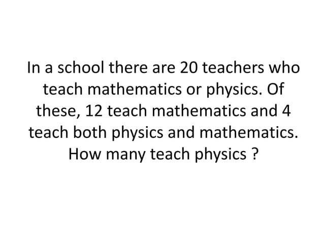 Problem solving sets | PPT